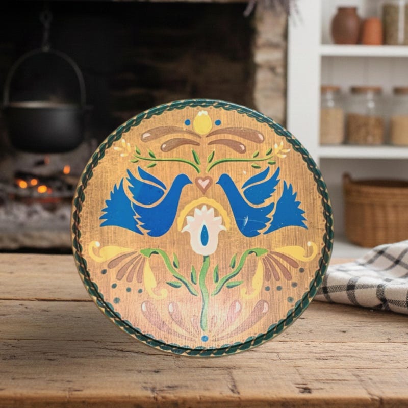 Vintage Danish Tin Box - Etsy