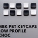 MBK PBT Blank Choc Low Profile Keycap Set for Choc / Chocolate Low ...