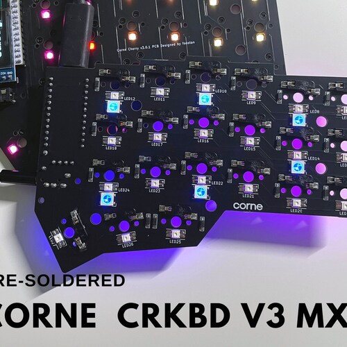 Crkbd V3 corne Keyboard MX Hotswap DIY Mechanical Ergonomic - Etsy