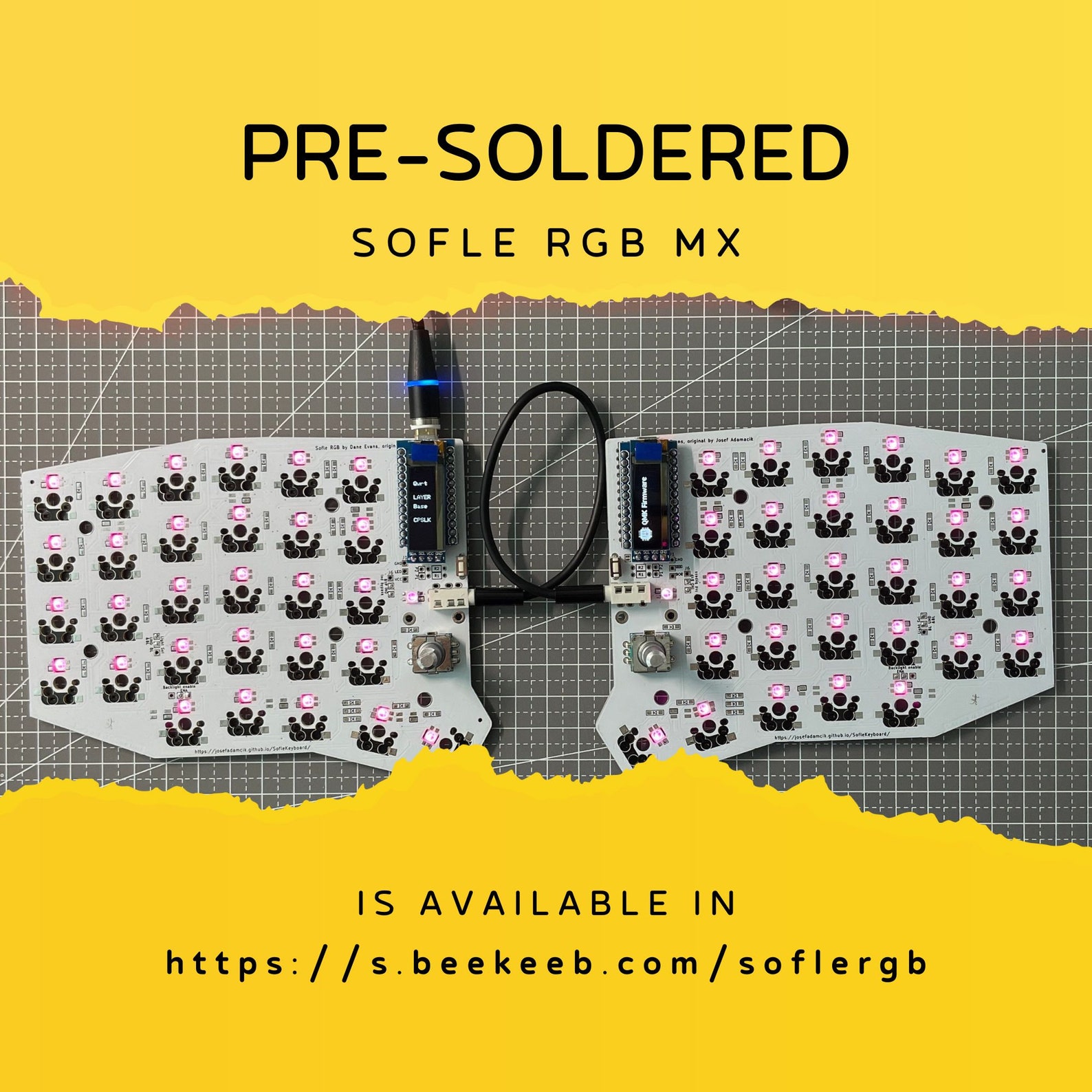 Sofle RGB V2.1 Mx Soflekeyboard Split Ergonomic DIY Mechanical - Etsy ...