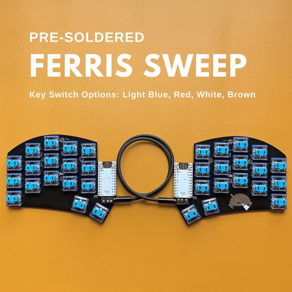 Fully-assembled Ferris Sweep Low Profile Split Keyboard - Etsy