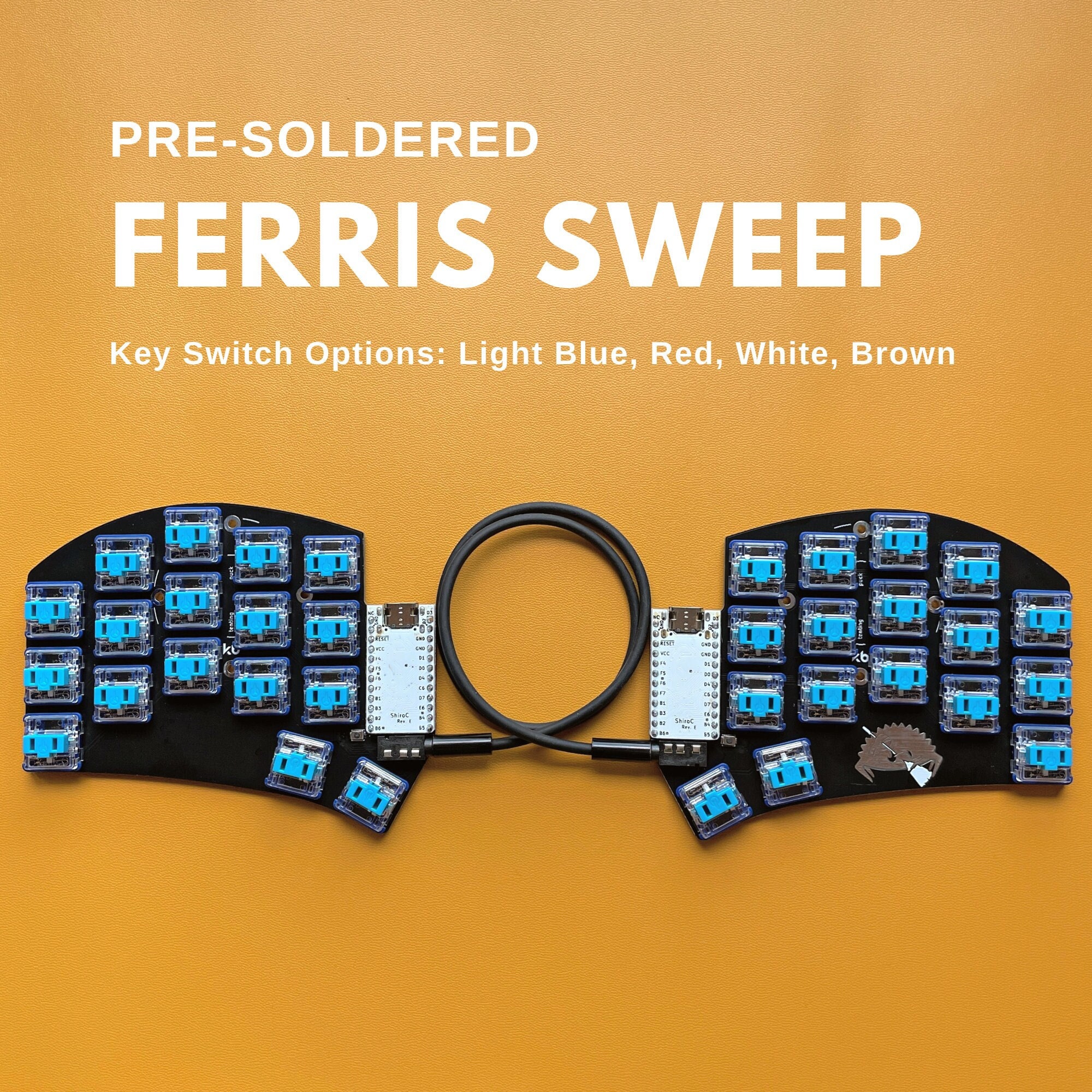 Fully-assembled Ferris Sweep Low Profile Split Keyboard - Etsy Singapore