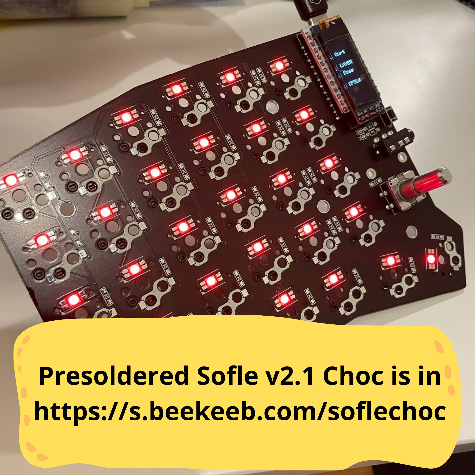 Sofle RGB Choc / Chocolate V2.1 Low Profile Soflekeyboard Split ...