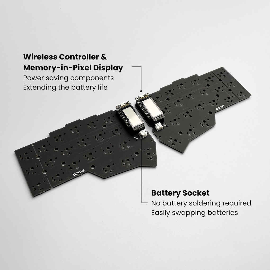 Pre-soldered Full Set Wireless Corne Keyboard – Corne Hotswappable ...