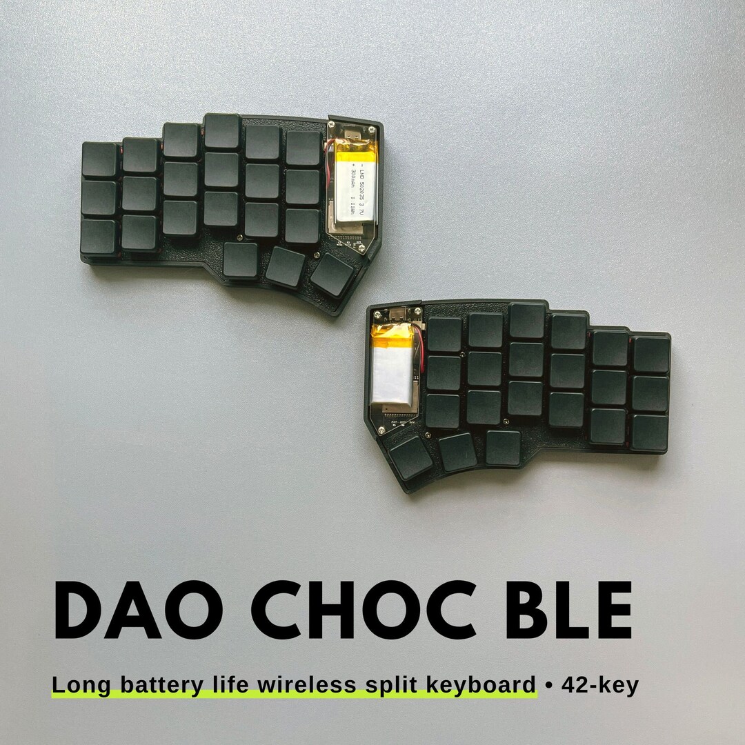 Pre-soldered Wireless Dao Choc BLE Keyboard Low Profile - Etsy