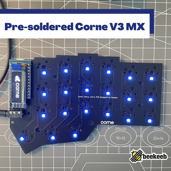 Pre-soldered Crkbd V3 MX corne Keyboard DIY Mechanical - Etsy