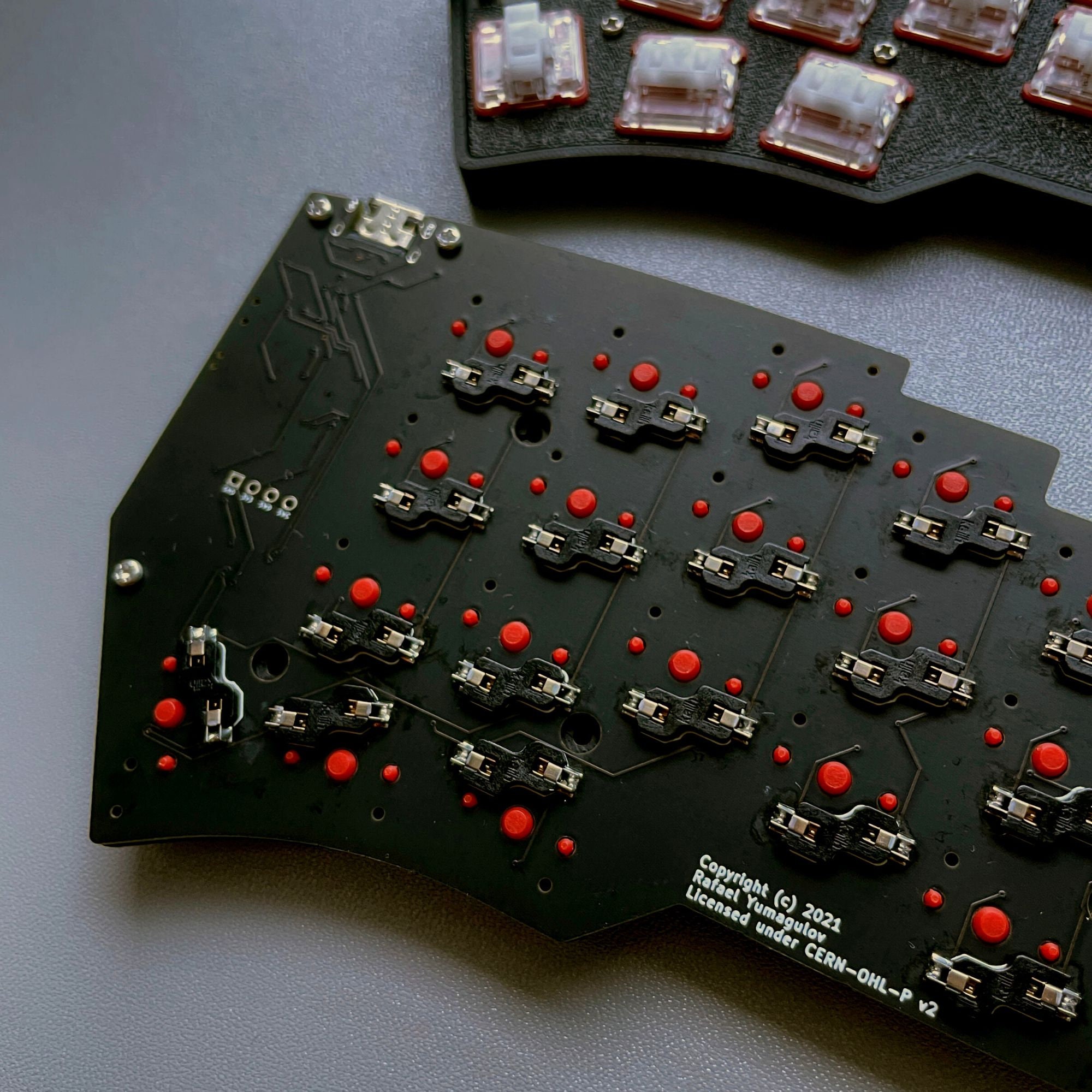 Pre-soldered Wireless Dao Choc BLE Keyboard Low Profile Hotswap Split ...