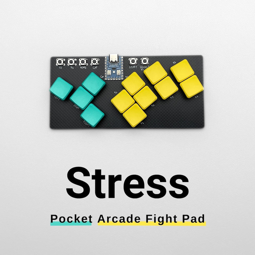Stress Fight Pad With Rp2040-zero Controller Supports GP2040 Firmware ...