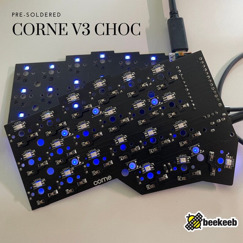 Pre-soldered Crkbd V3 Choc corne Keyboard Low Profile DIY - Etsy
