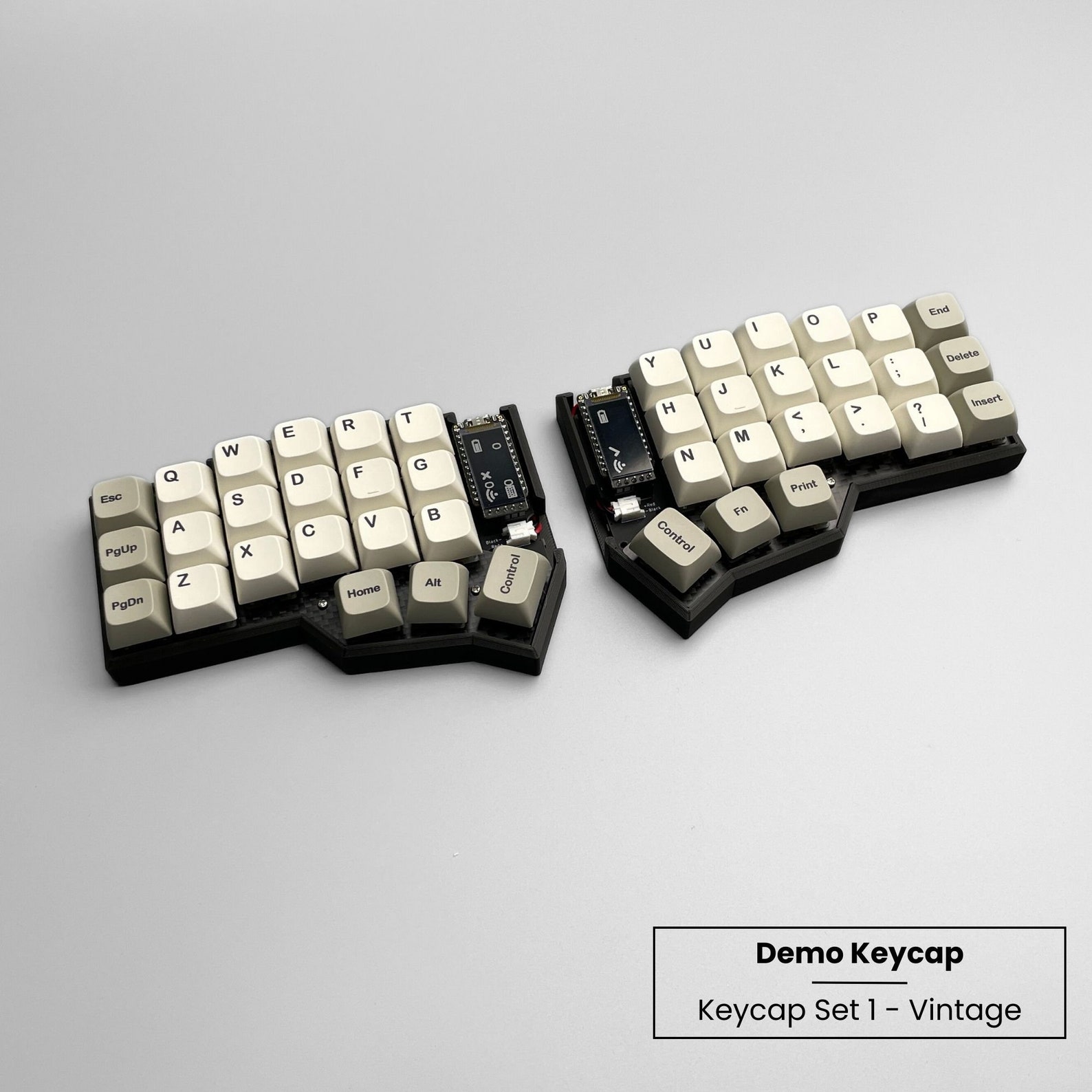 Pre-soldered Wireless Corne MX Keyboard With Display & Case ...