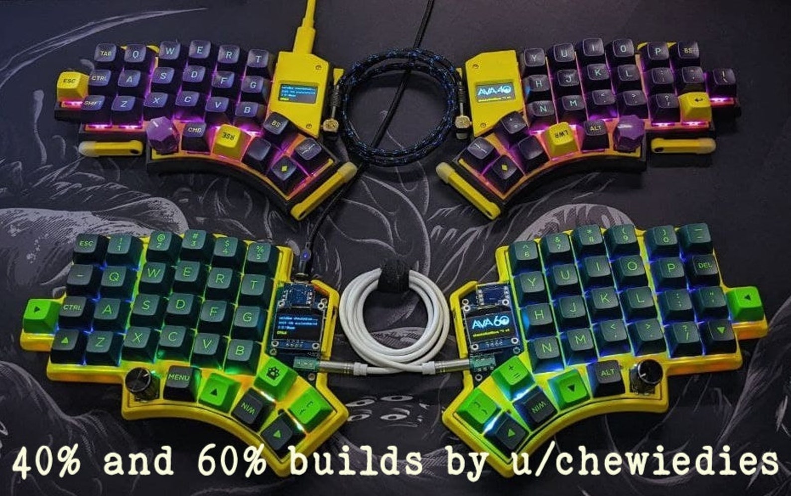 Avalanche V4 v4.2 40 or 60% Split Ergonomic Keyboard DIY Kit - Etsy