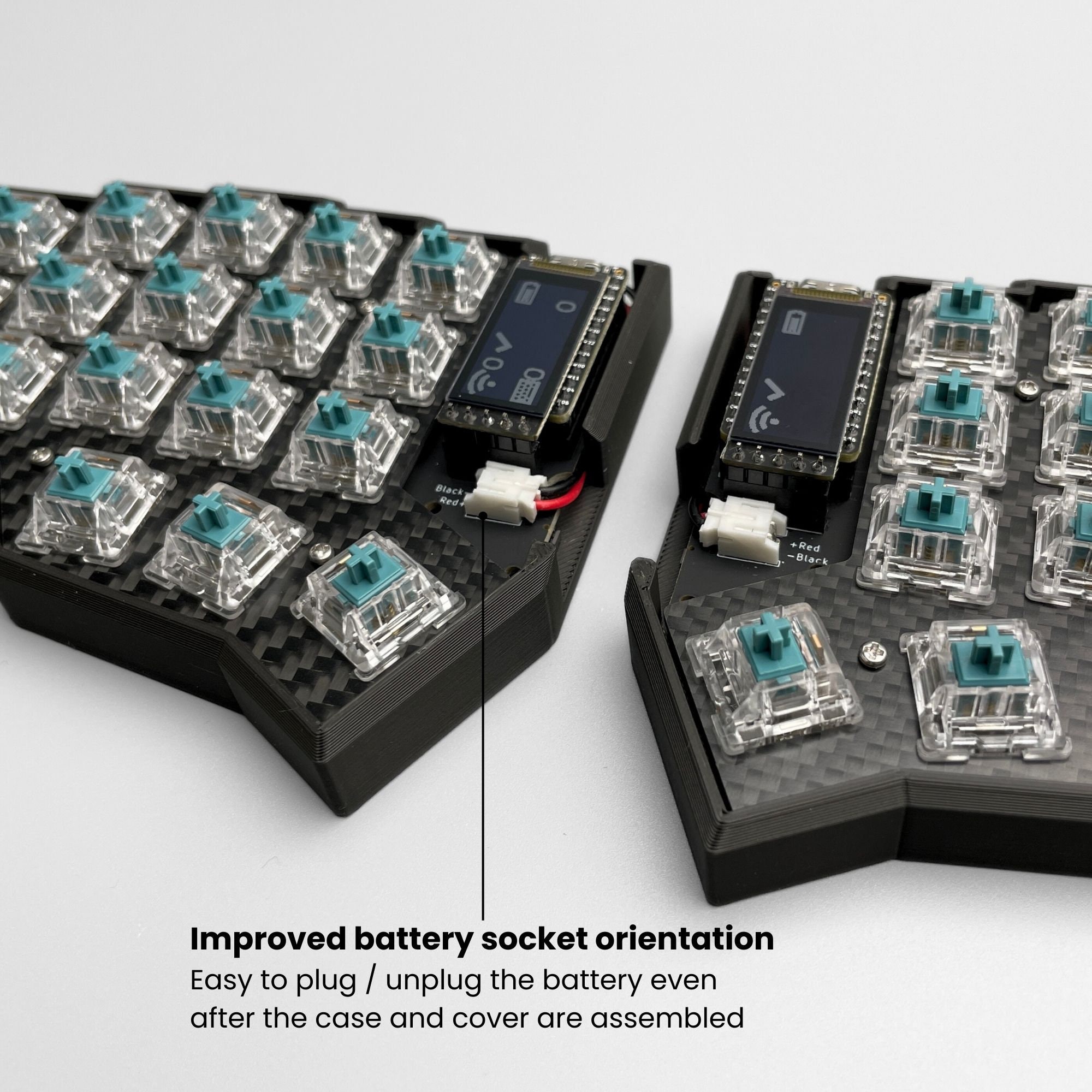 Pre-soldered Wireless Corne MX Keyboard With Display & Case ...