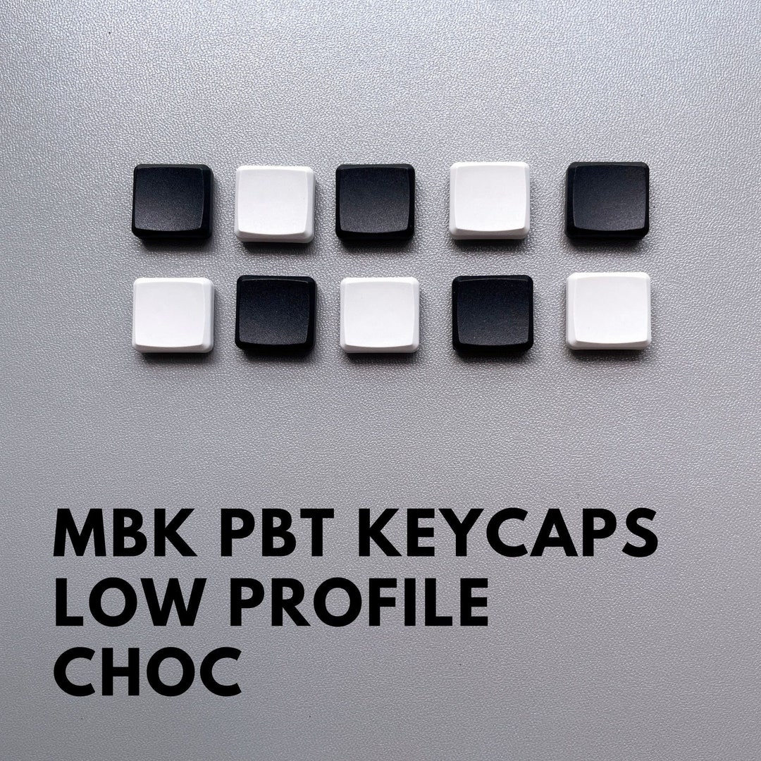 MBK PBT Blank Choc Low Profile Keycap Set for Choc / Chocolate Low ...