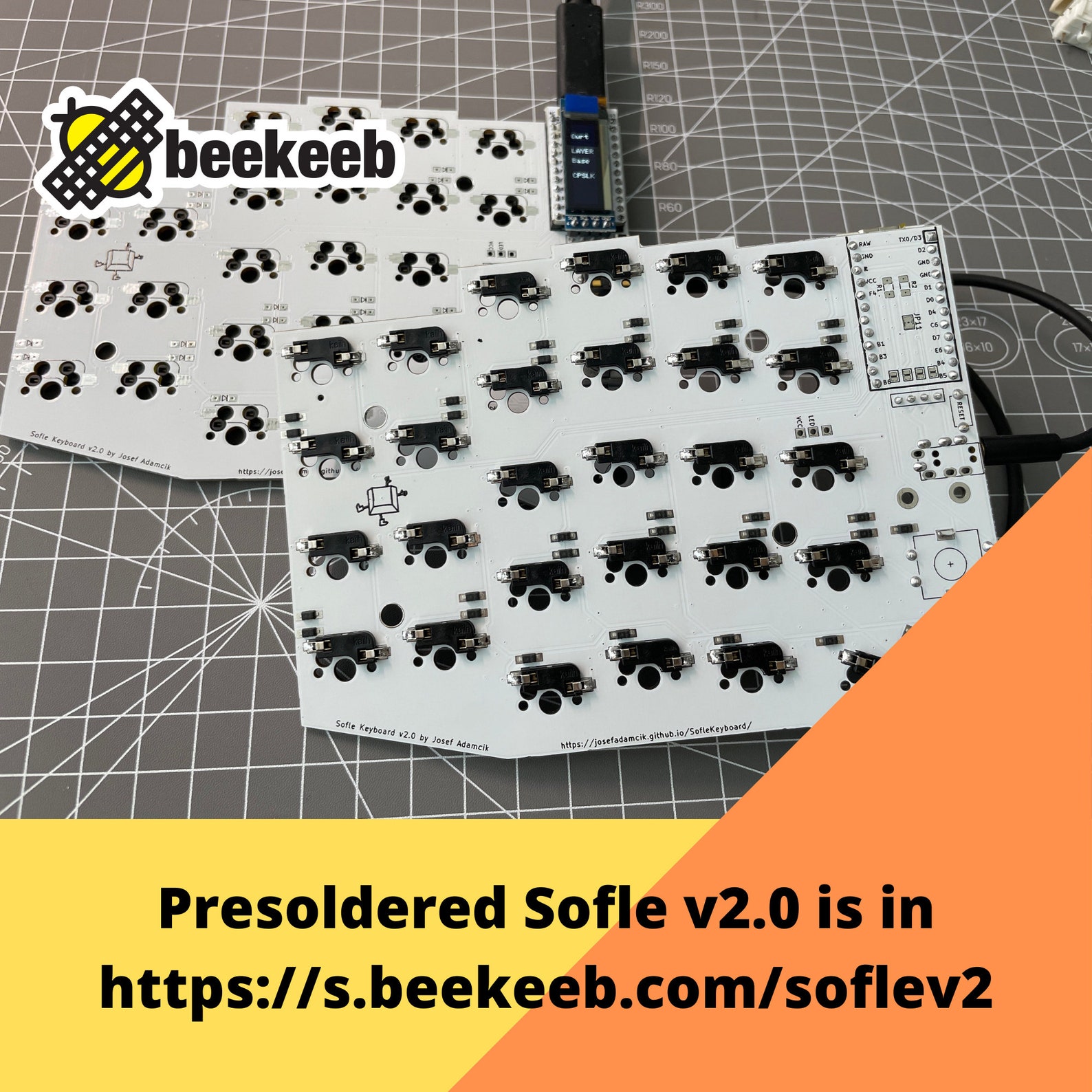 Sofle V2 Soflekeyboard V2.0.1 Split Ergonomic DIY Mechanical Keyboard ...