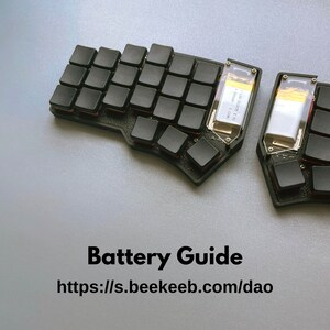 Pre-soldered Wireless Dao Choc BLE Keyboard Low Profile Hotswap Split ...