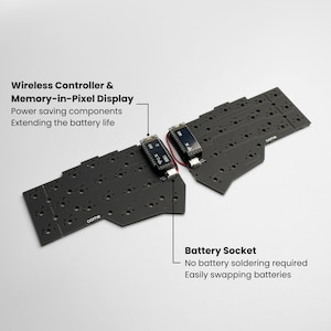 Pre-soldered Wireless Corne MX Keyboard With Display & Case ...