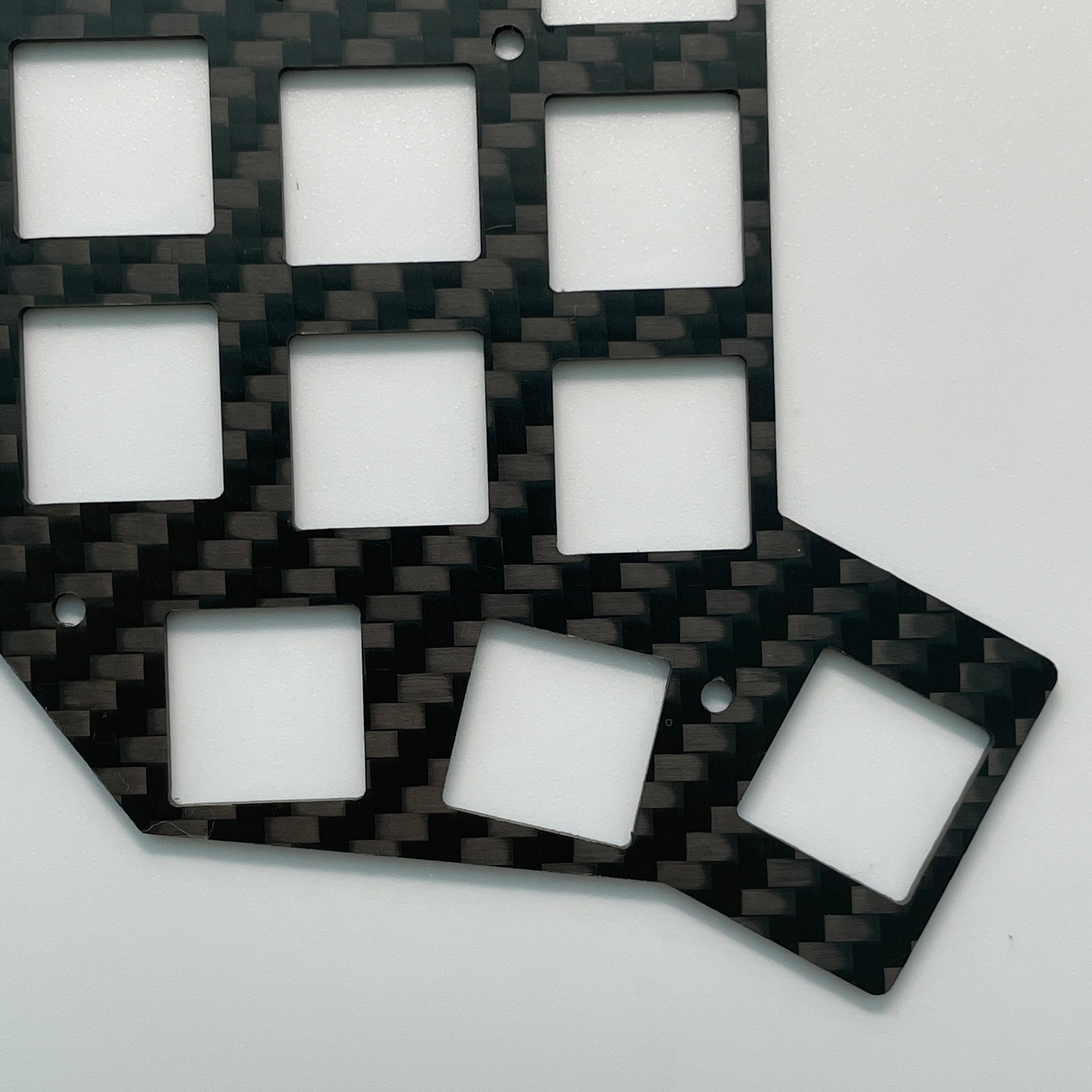 Carbon Fiber / Clear Acrylic Case Kit for DIY Mechanical Ergonomic ...