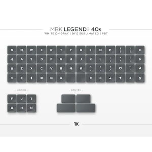 Ready to Use Cantor Keyboard X MBK Legend ‡ 40s Keycaps Full Set Split ...