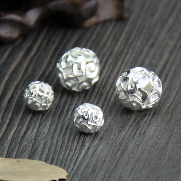 8mm Silver Spacer Beads - Etsy