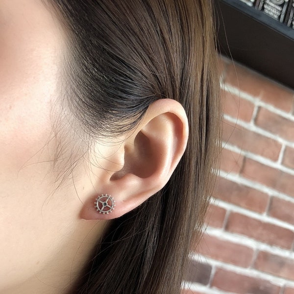 Gear Earrings - Etsy