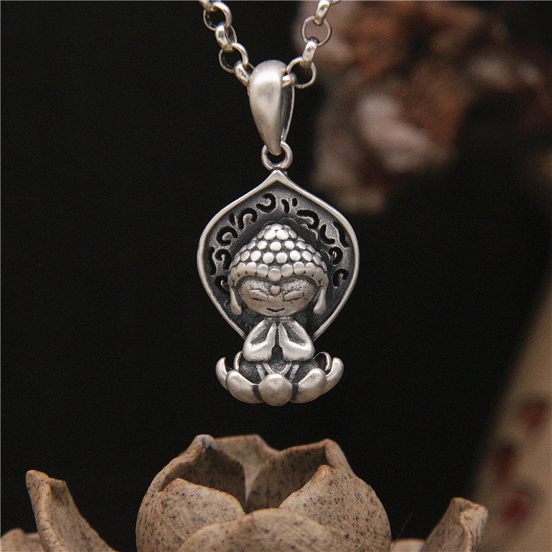 Sterling Silver Buddha Pendant,pendants,lucky Pendant,pendants Vintage ...