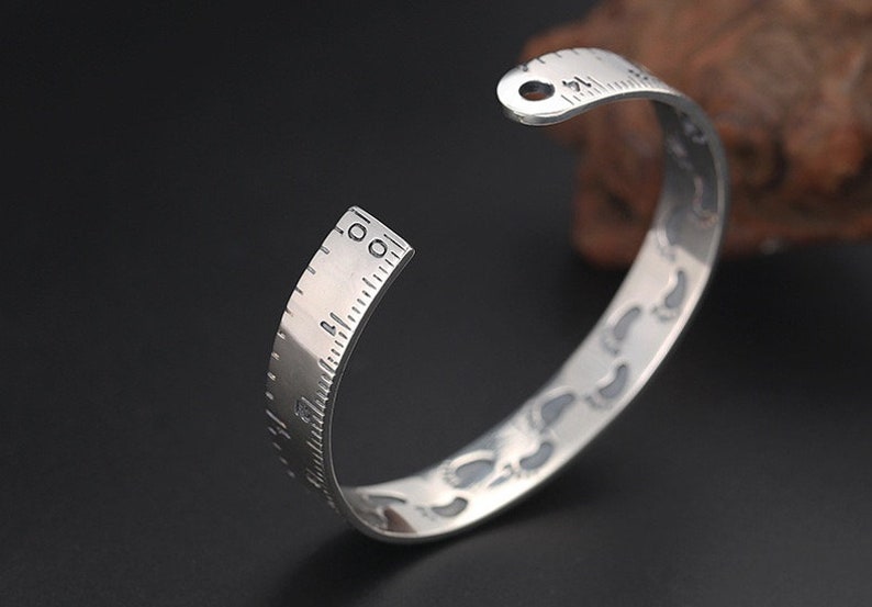 Silver Ruler Bangles Braceletruler Bracelet vintage Ruler - Etsy