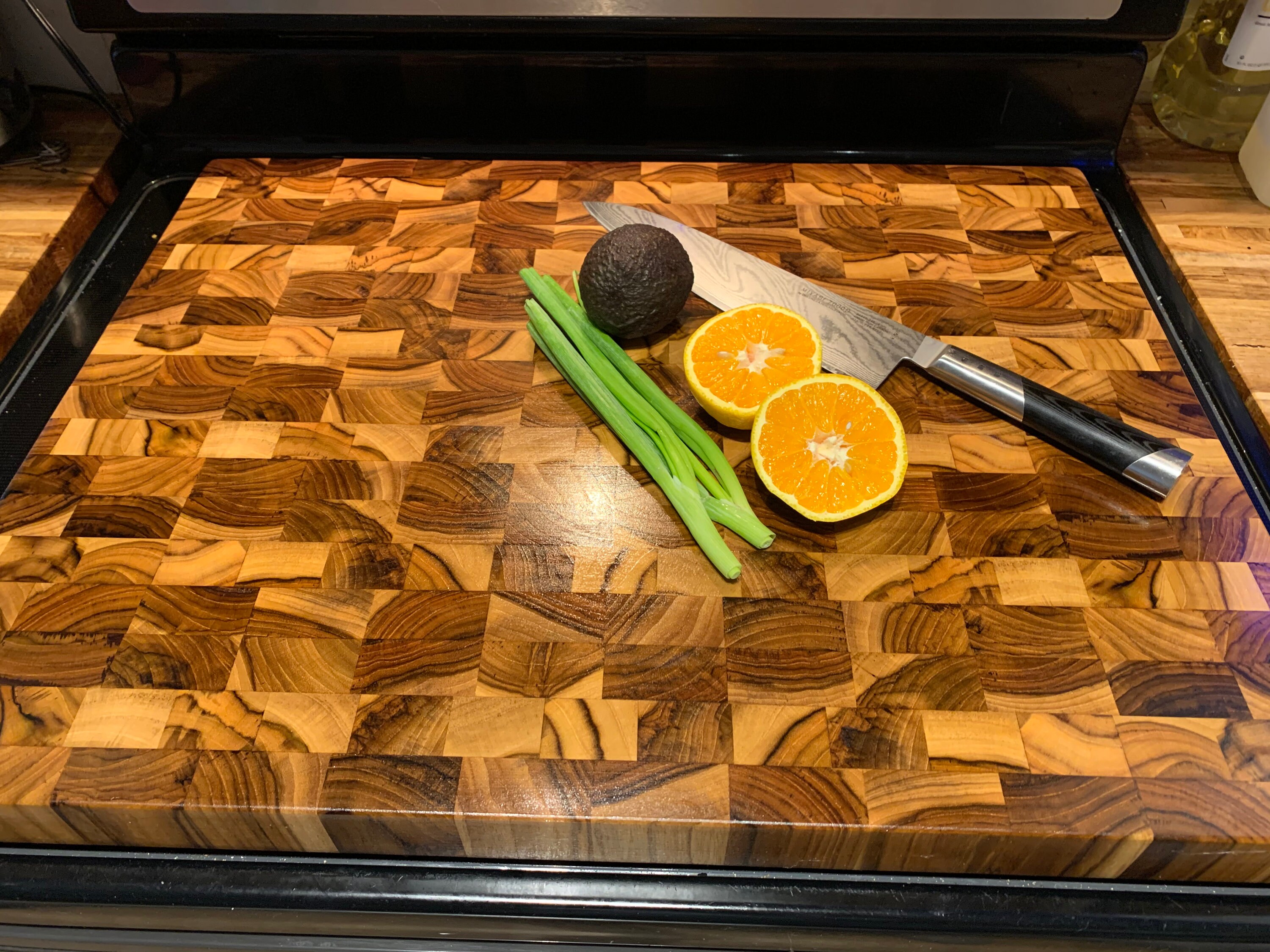 Custom Hand Made Plantation Teak Butcher Block Cutting Board Chopping ...