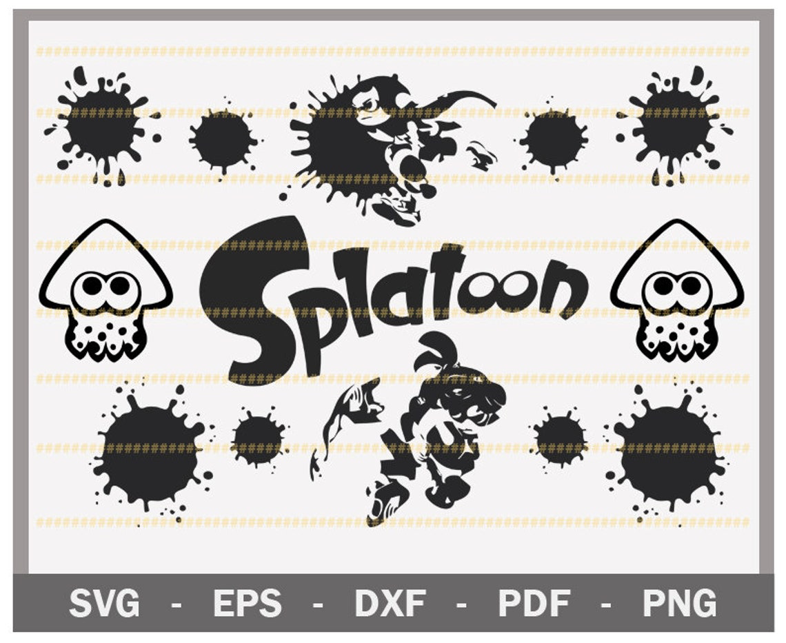 Splatoon Svg Bundle Splatoon SVG Design Splatoon Logo | Etsy