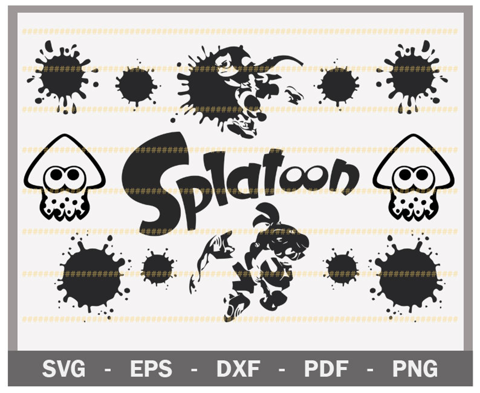Splatoon Svg Bundle Splatoon SVG Design Splatoon Logo | Etsy
