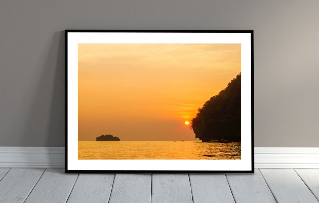 Downloadable, Printable Photo of Sunset in Krabi, Thailand, Variety of ...