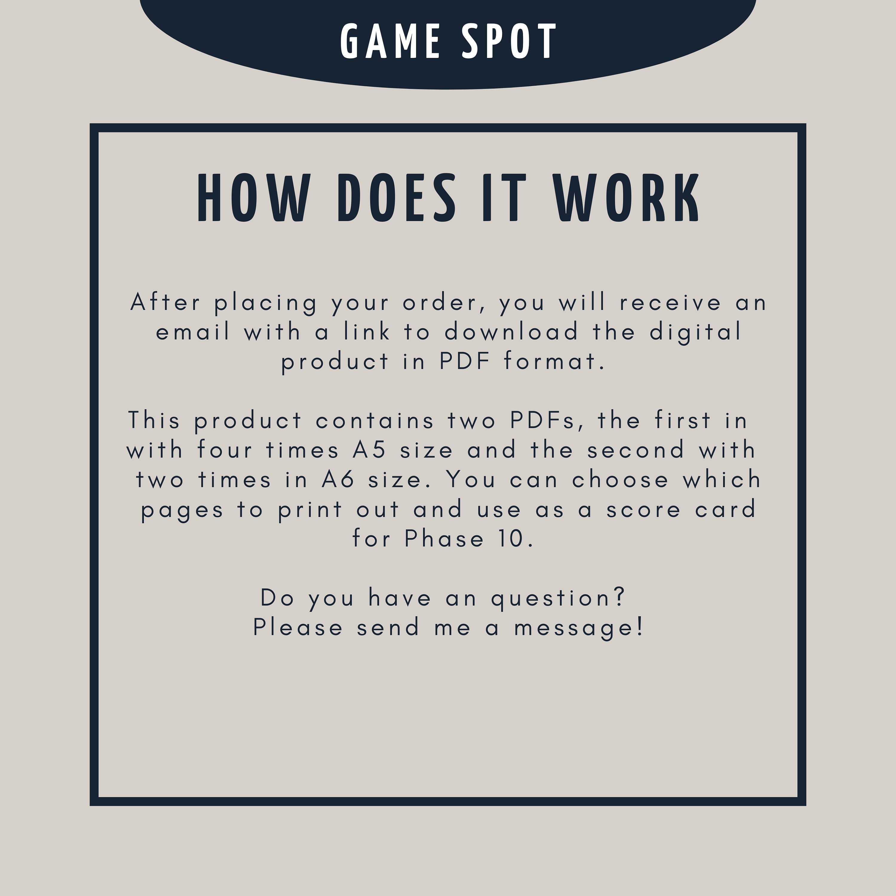 GAME SHEETS, A5 and A6 Phase 10 Downloadable Score Sheet for Family ...