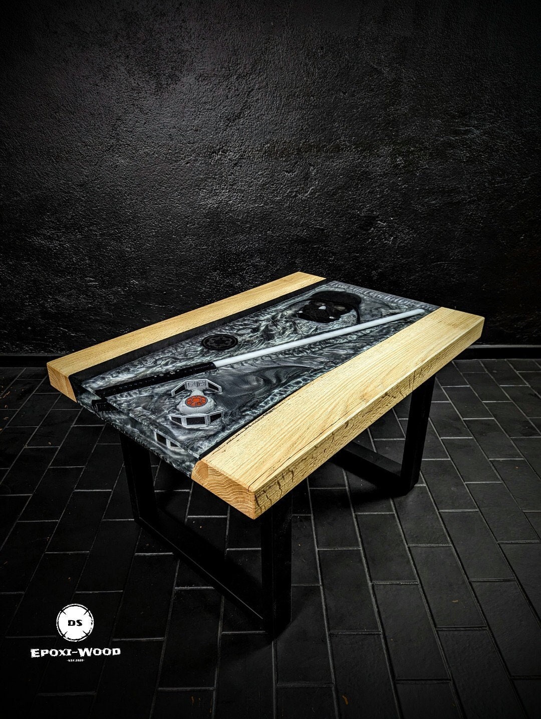 Darth Vader's "lightsaber Table" Epoxy Resin Coffee Table Solid Wood ...
