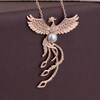 Phoenix 925k Solid Silver Necklace Simurgh Necklace Pearl Necklace ...