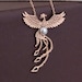 Phoenix 925k Solid Silver Necklace Simurgh Necklace Pearl Necklace ...