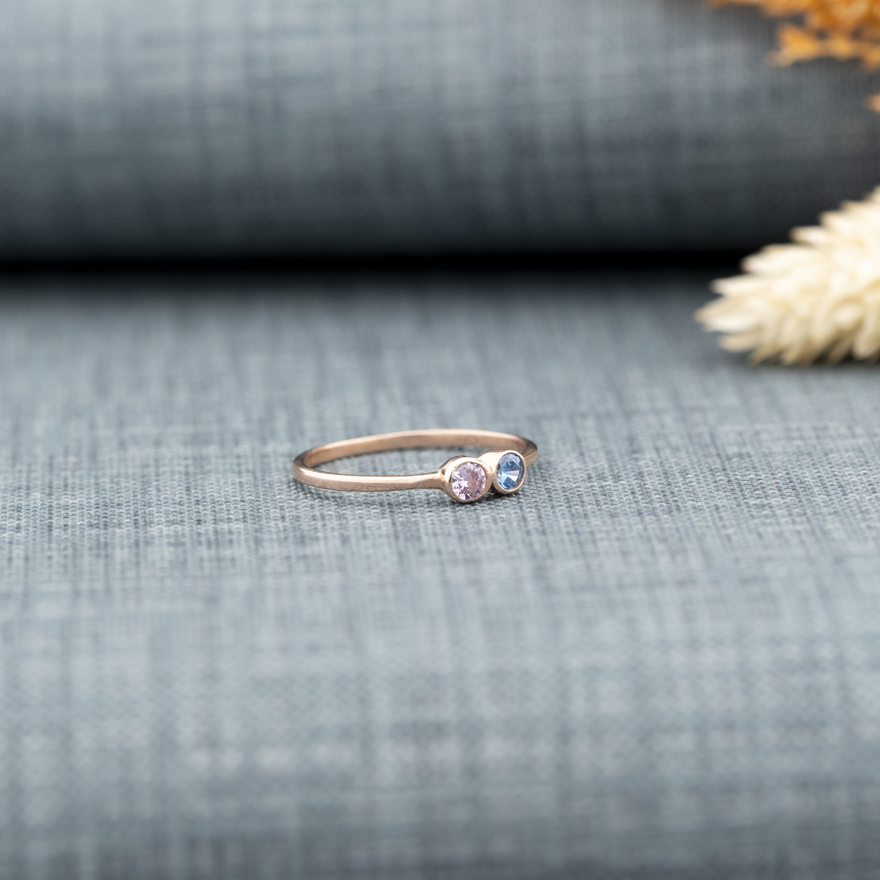 Dainty Birthstone Rings Birthstone Ring Custom | Etsy