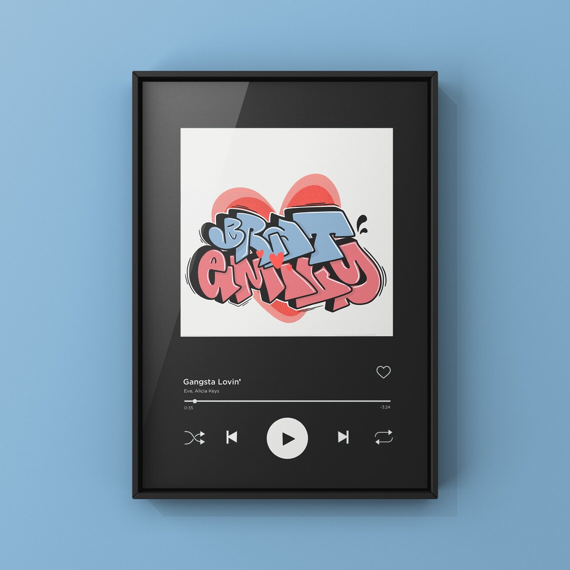 CUSTOM SPOTIFY ALBUM With Graffiti Name Cover Spotify - Etsy