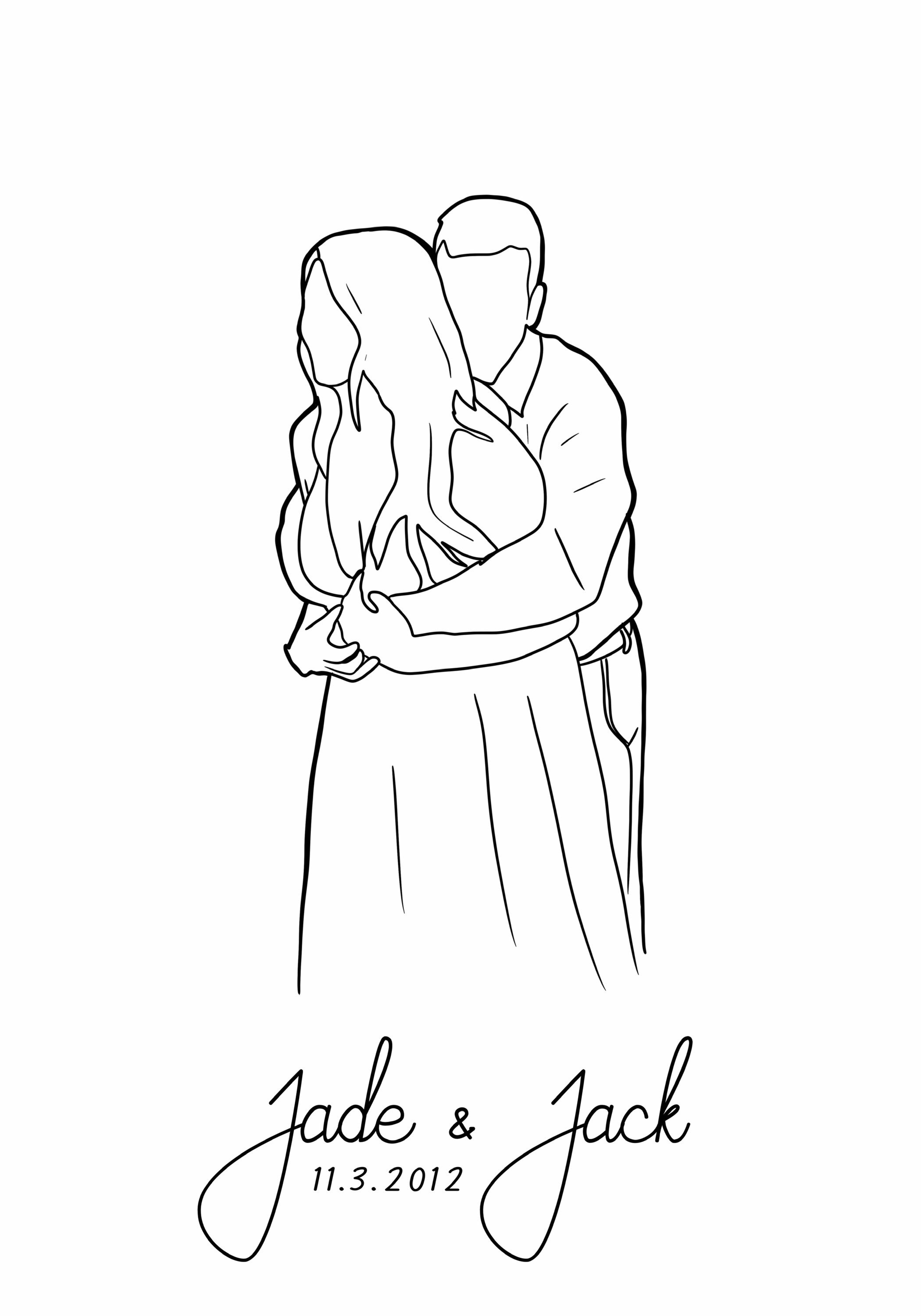 CUSTOM LINE DRAWING Custom Illustration Line Art Drawing | Etsy