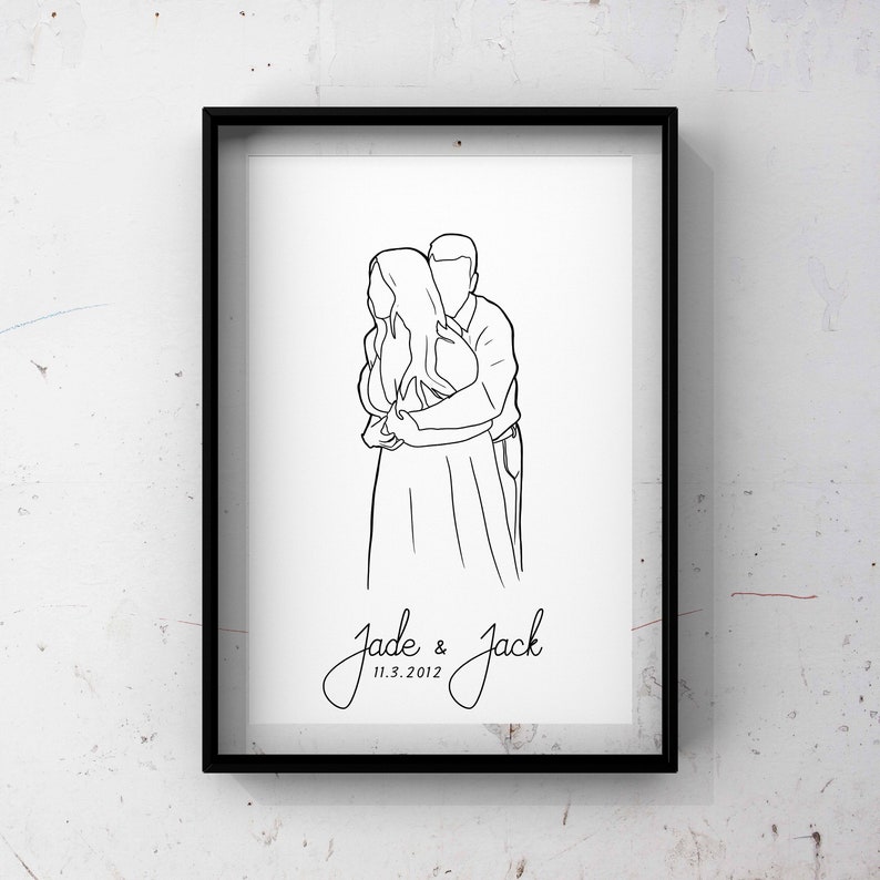 CUSTOM LINE DRAWING Custom Illustration Line Art Drawing | Etsy