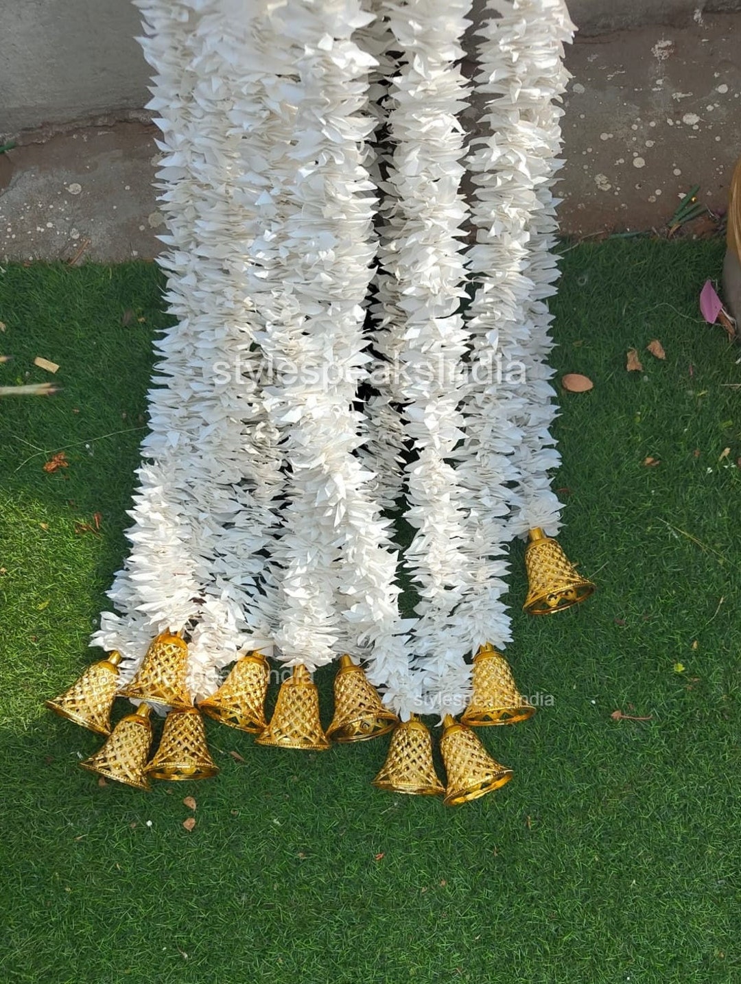 Traditional Indian Wedding Arch Garland: Jasmine Flower Strings With ...