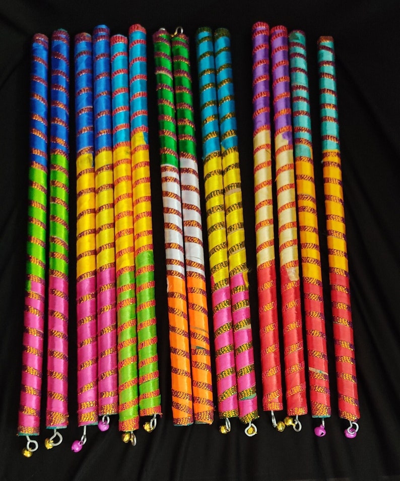 Dandiya Sticks Navratri Dandiya Wedding Dancing Sticks - Etsy