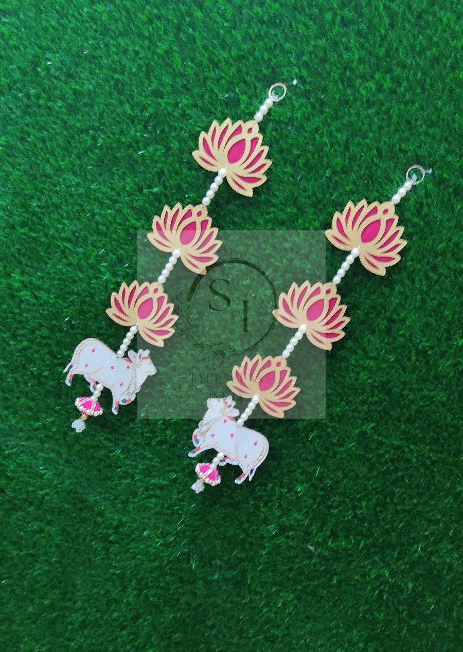 Lotus Cow Hanging Backdrop Lotus Cutouts Backdrop Wall Décor - Etsy