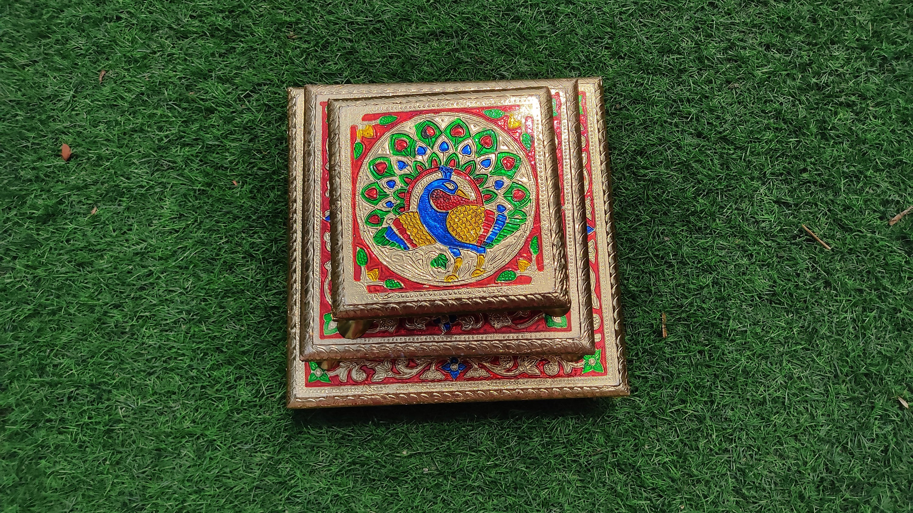 Chowkis Set Chowkis for Pooja Chowki Stool Wooden Chokis - Etsy Australia