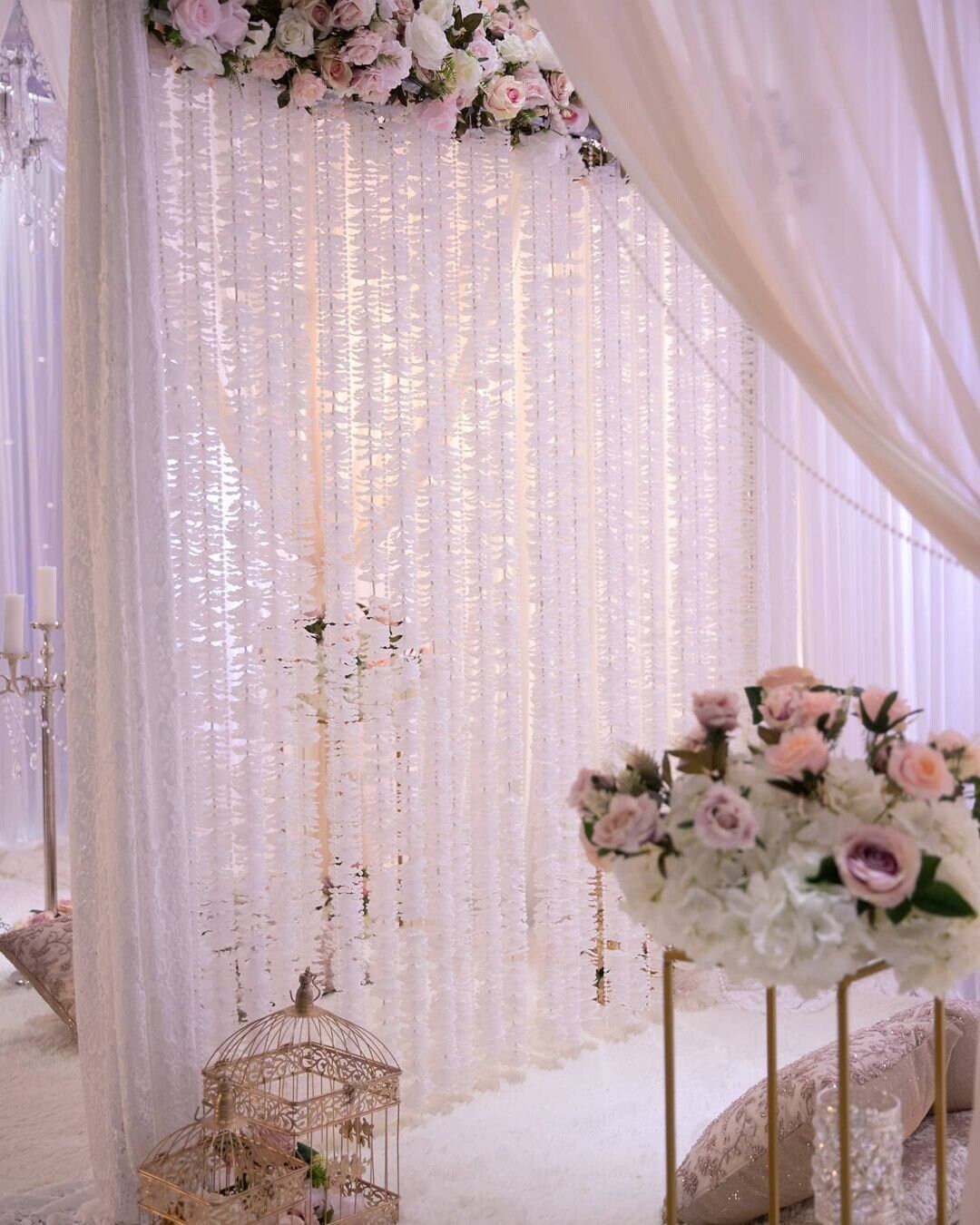 Elegant Islamic Wedding Décor: Nikah Parda, Stage Backdrops, and ...