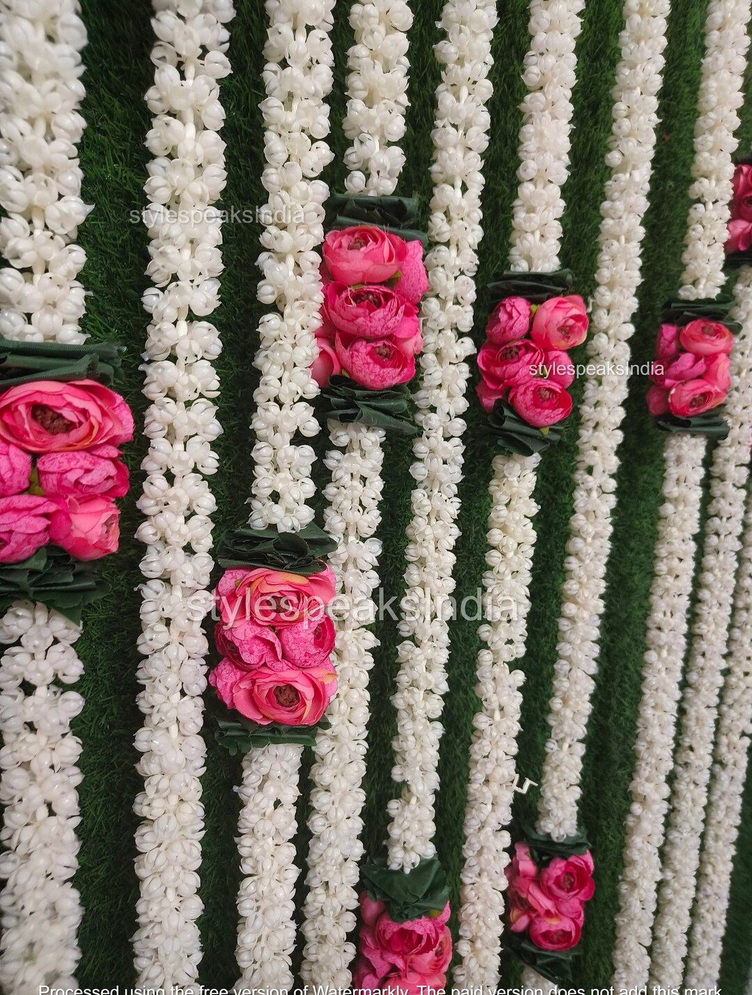 Flower Jasminemograheavy String Garlands With Flower Bunches for ...