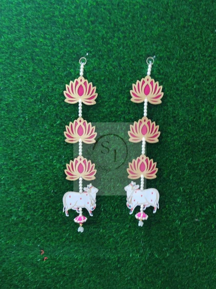 Lotus Cow Hanging Backdrop Lotus Cutouts Backdrop Wall Décor - Etsy