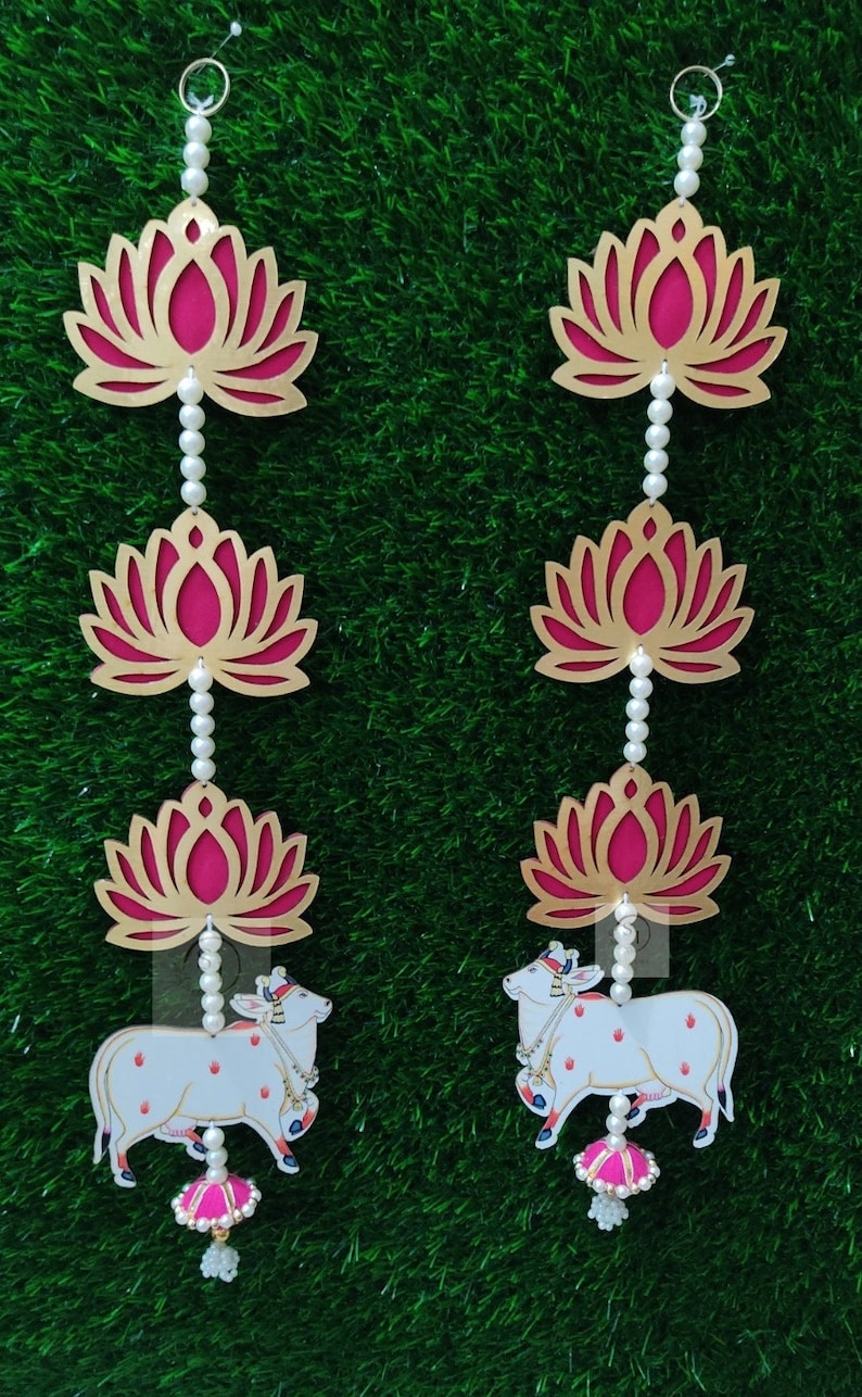 Lotus Cow Hanging Backdrop Lotus Cutouts Backdrop Wall Décor - Etsy