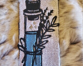 ID 7656 Gold Perfume Bottle Patch Glass Fashion Embroidered - Etsy