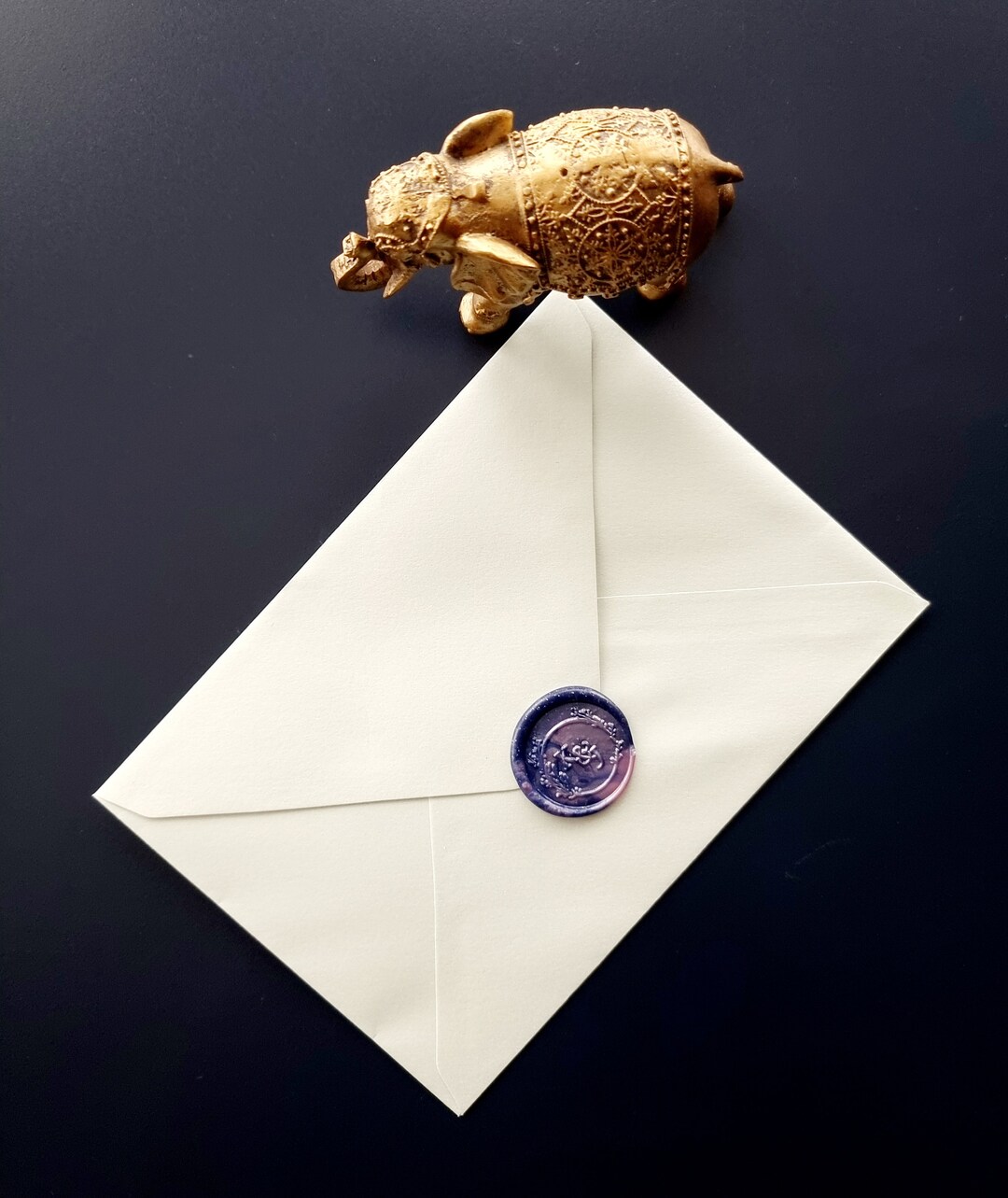 K&J Monogram Seal Adhesive Wax Seal Wax Stamp Wedding Wax Stickers ...