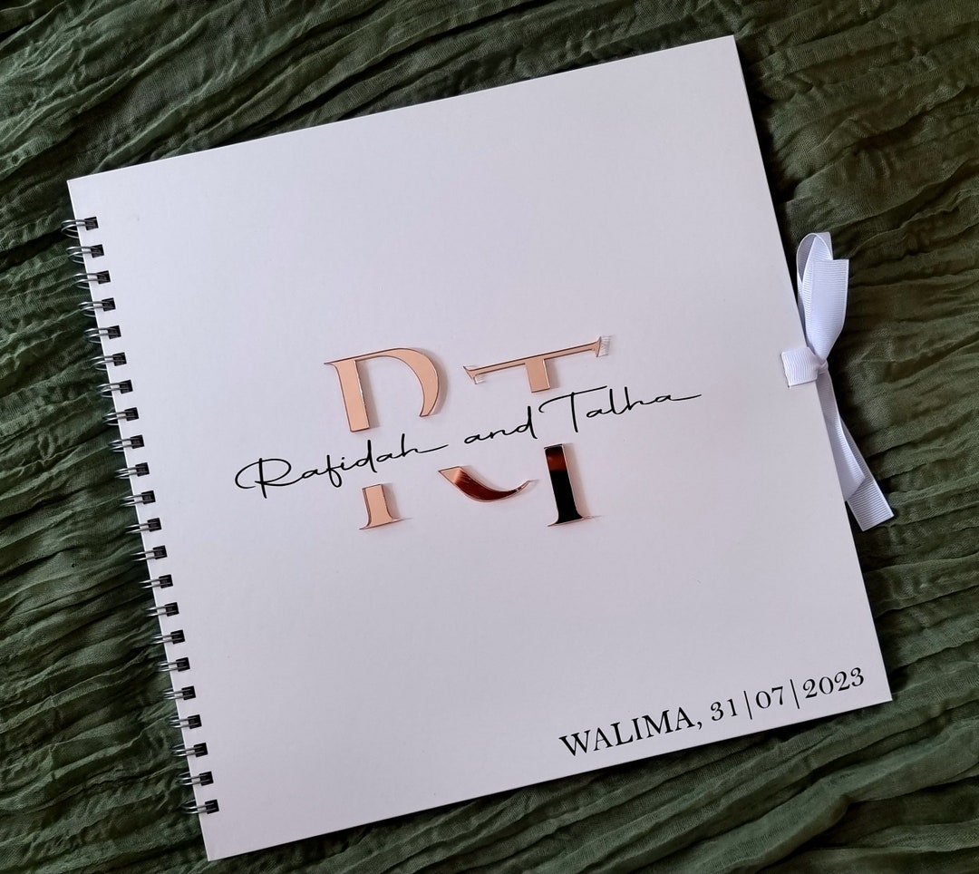 White Guest Book | Guestbook Signage | Wedding Book - Etsy