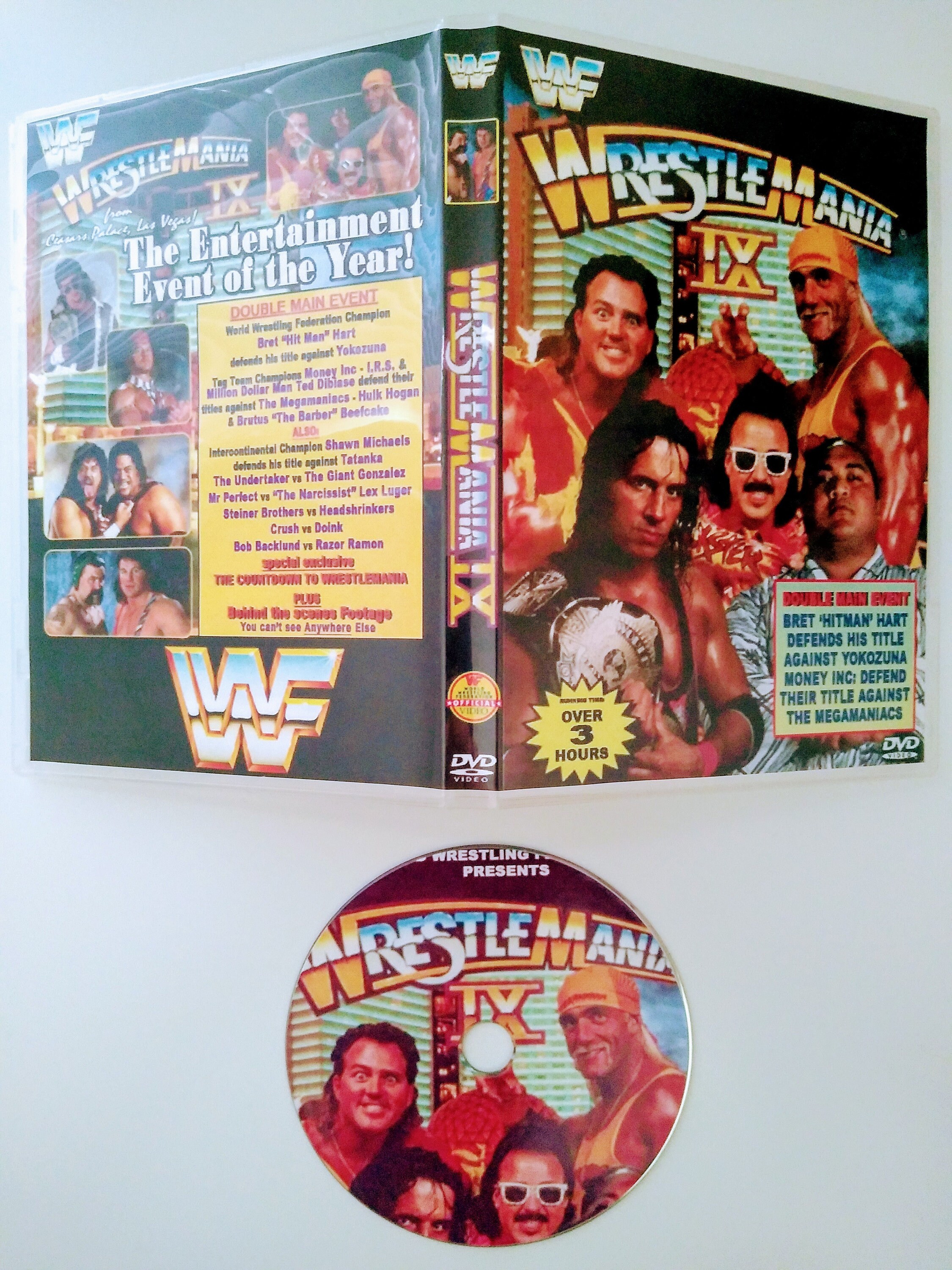 WWF 1993 WRESTLEMANIA 9 DVD & Case - Etsy